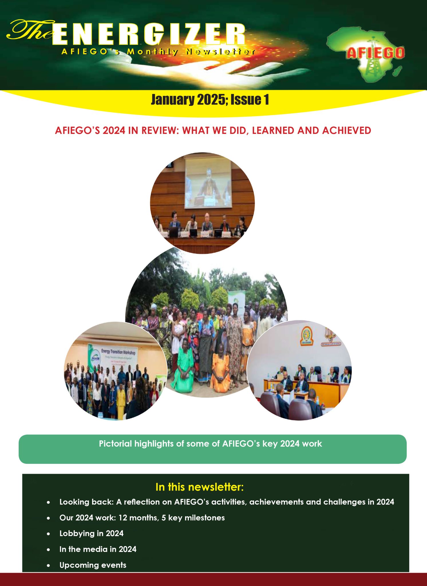 AFIEGO’s January 2025 newsletter