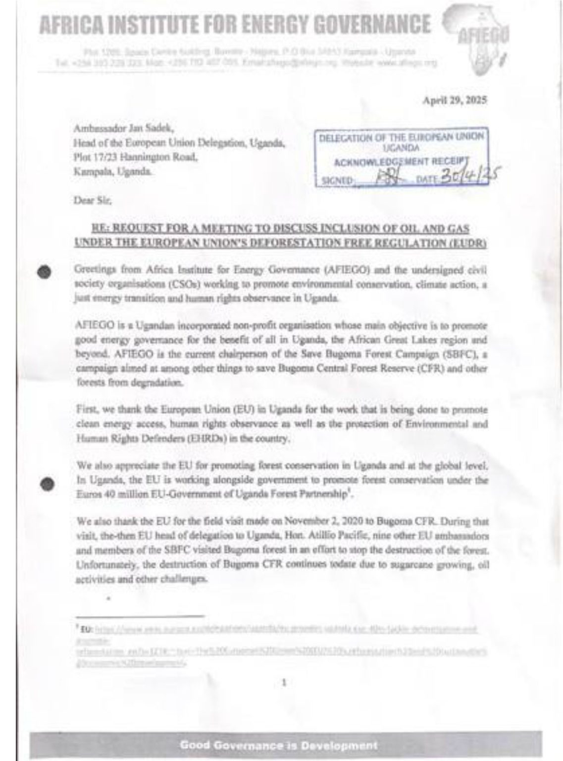 CSO letter to the EU on the EUDR -29-April-2025