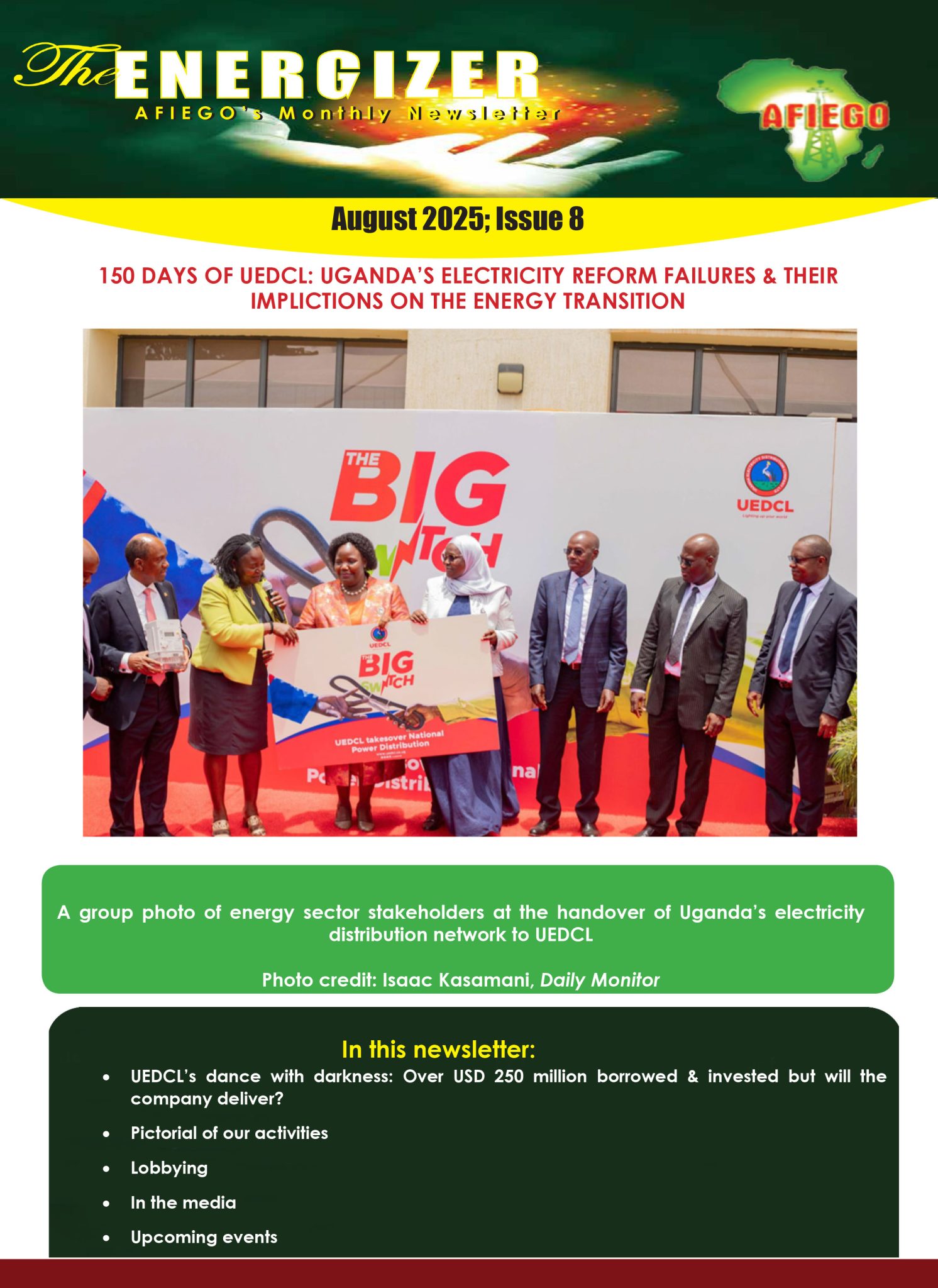 AFIEGO’s August 2025 newsletter